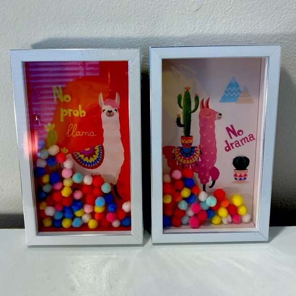 Wall Decor | No Drama Llama No Prob Llama Wall Decor Pictures Nwt ...